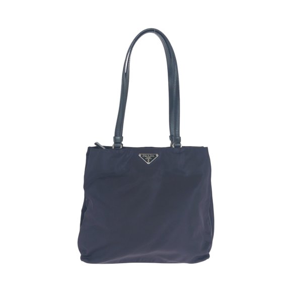 Prada | Bags | Prada Prada Tessuto Triangle Logo Plate Purple Black ...